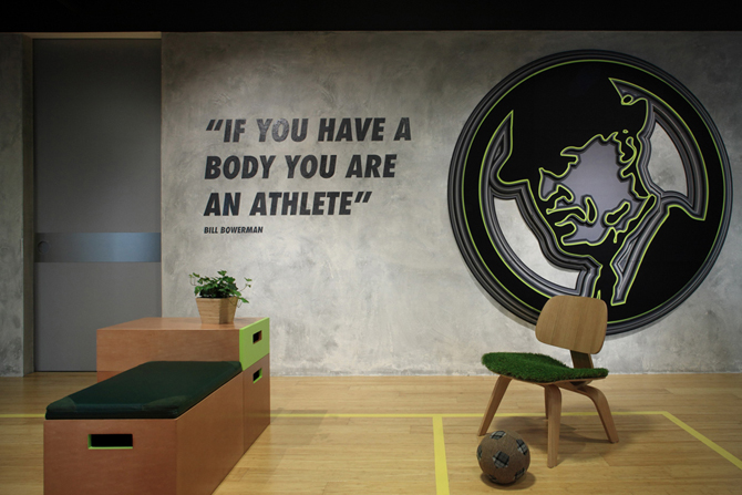 Nike Office Design Feature Vibrant Colors